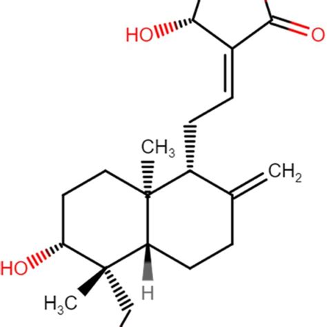The Chemical Structure Of Andrographolide Download Scientific Diagram