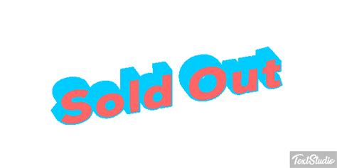 Sold Out Word Animated  Logo Designs
