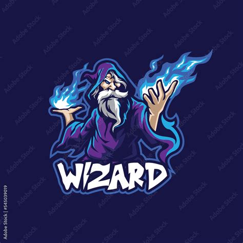 Vetor De Wizard Mascot Logo Design With Modern Illustration Concept