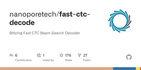 Github Nanoporetech Fast Ctc Decode Blitzing Fast Ctc Beam Search Decoder
