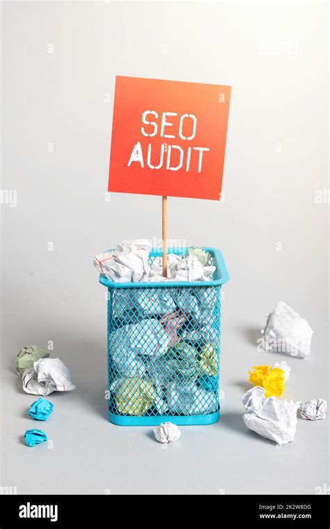 sign displaying seo audit business overview search engine optimization