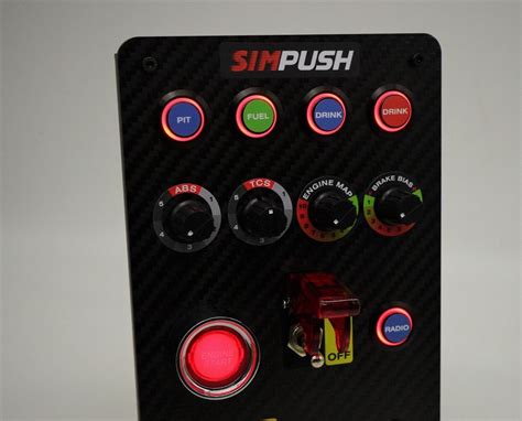 SIMPUSH Sim Racing button box SIMAGIC FANATEC THRUSTMASTER SIMUCUBE ...