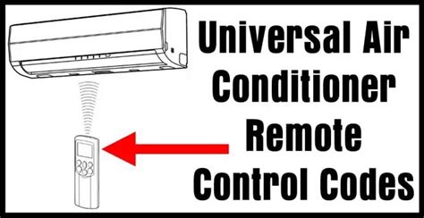 Universal Air Conditioner Remote Control Codes | RemoveandReplace.com