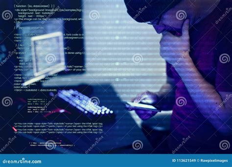 hacker hacking a coding cyberspace information royalty free stock image