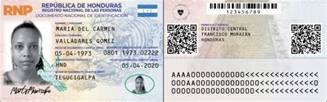 Documento De Identidad De Honduras Solicitudes