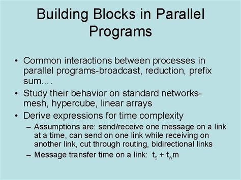 Basic Communication Operations Carl Tropper Department Of Computer