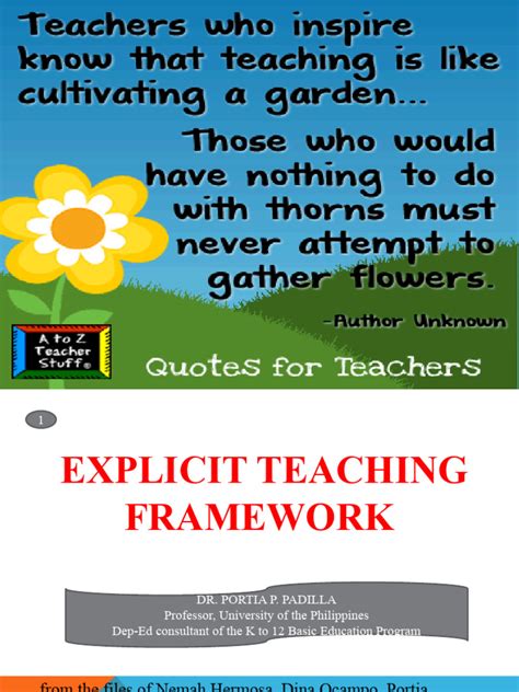 Sg16 Explicit Teaching Framework Complete Pdf Lesson Plan Learning