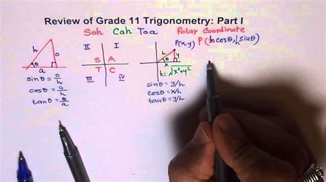 Trigonometry Worksheets Grade 11