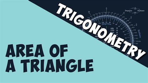 Area Of A Triangle 12absinc Trigonometry Maths Addyeschool Youtube