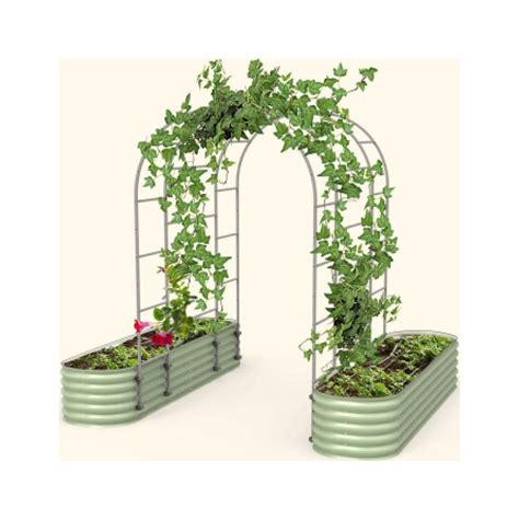Vego Garden Modular Arched Trellis System Triple Section 60 Long