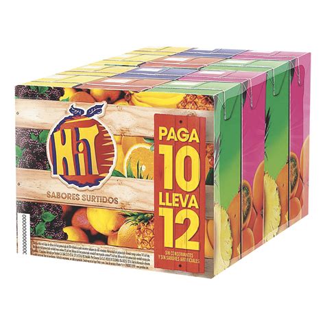 Jugo Hit Surtido Brick X 200 Ml Pague 10 Lleve 12 Mercados Colsubsidio