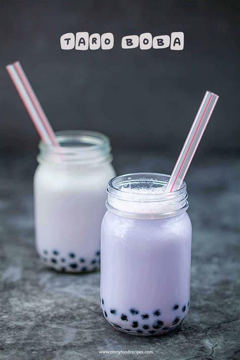 How To Make Taro Boba 香芋珍珠奶 Oh My Food Recipes