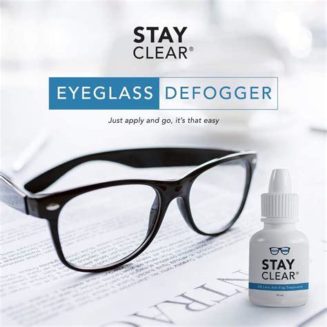 Stay Clear Lens Defogger For Glasses Fog Prevention Defogging For