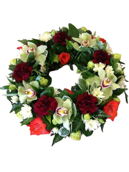 Coroana Funerară Orhidee și Garoafe Betty Flowers