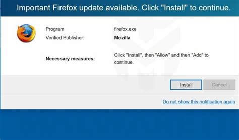 How To Remove Important Firefox Update Available Pop Up Scam