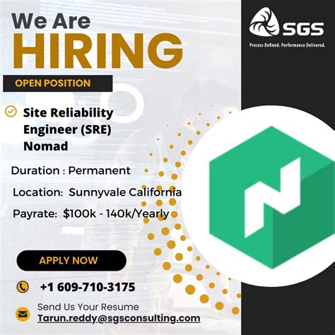 Tarun Reddy On Linkedin Hiring Sitereliabilityengineer Nomad