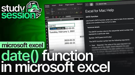 Excel DATE Function Tutorial How To Use Date Function In Excel YouTube