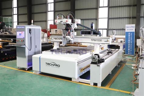 techpro® 2024 new type atc cnc router horizontal spindle machine for sale