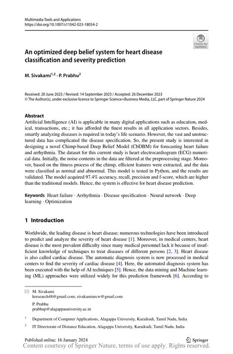 An Optimized Deep Belief System For Heart Disease Classification And