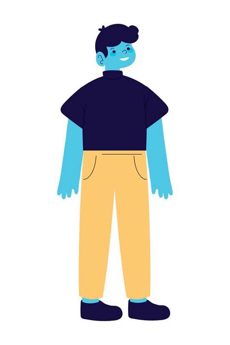 Young Man Character 10796117 Vector Art At Vecteezy