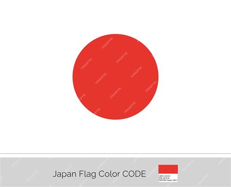 Premium Vector Japanese Flag Background Actual Flag Color Code