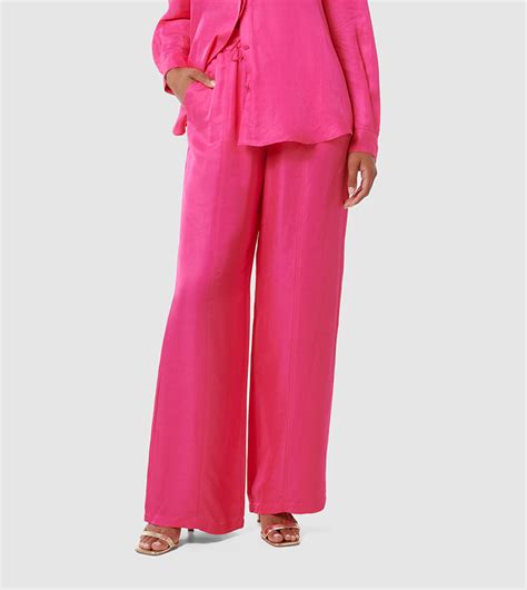 Buy Forever New Verity Straight Fit Casual Trousers In Pink 6thstreet