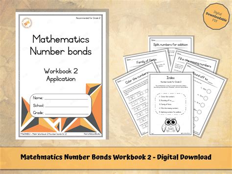 Number Bonds Application Workbook 2 Digital Pdf For 1st Grade And 2nd