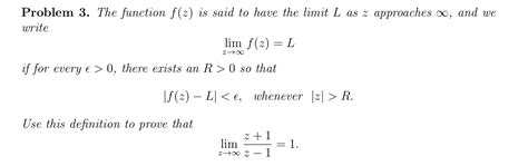 Solved Problem The Function F Z Is Said To Have The Chegg Com