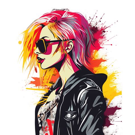 Girl Punk Coloring Page Coloring Pages Mimi Panda