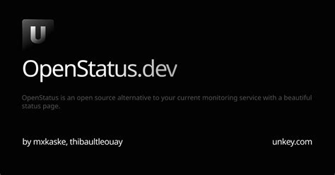 Openstatusdev Unkey