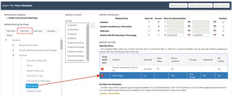 How To Create Report Filters And Intervals Bromcom Documentation Centre