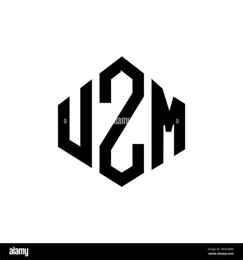 Uzm Letter Logo Design With Polygon Shape Uzm Polygon And Cube Shape Logo Design Uzm Hexagon