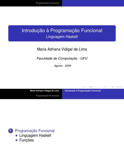 linguagem programação haskell pdf programação funcional linguagem