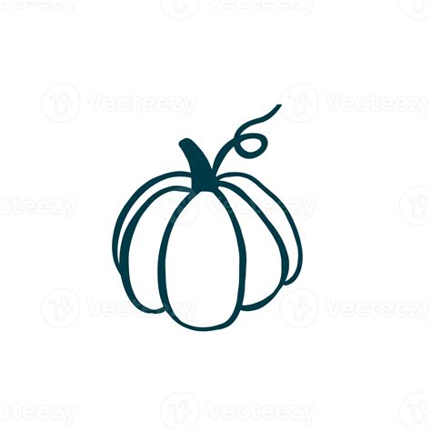 Green Pumpkin Outline 9591081 Png