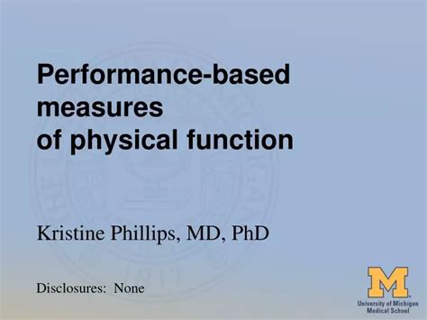Ppt Performance Based Measures Of Physical Function Powerpoint