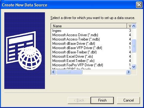 Configure A Data Source Windows