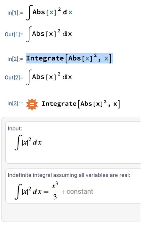 calculus and analysis integrate[abs[x] 2 x] does not work