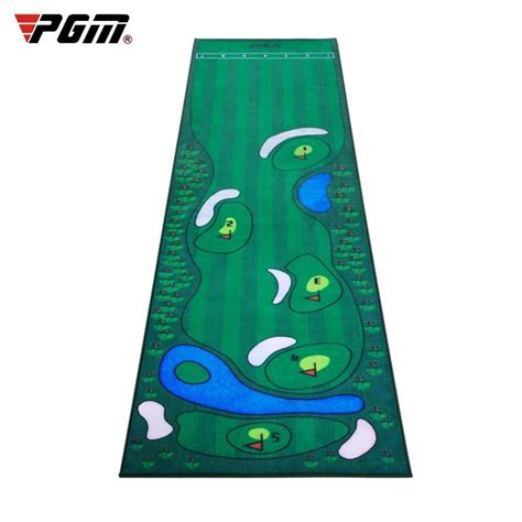 Pgm 실내 골프 트레이닝 매트 퍼팅 그린 퍼터 담요 러그 트레이너 넓은 대형 3x08m 7 서브 포지션 액세서리 Tl028골프 조교 Aliexpress