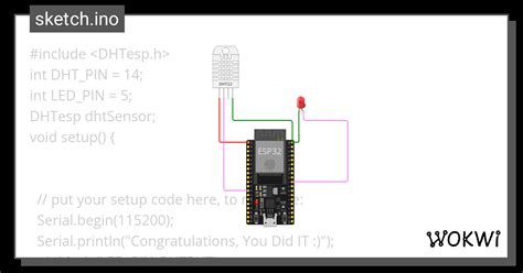 Temp And Humidity Wokwi Esp32 Stm32 Arduino Simulator