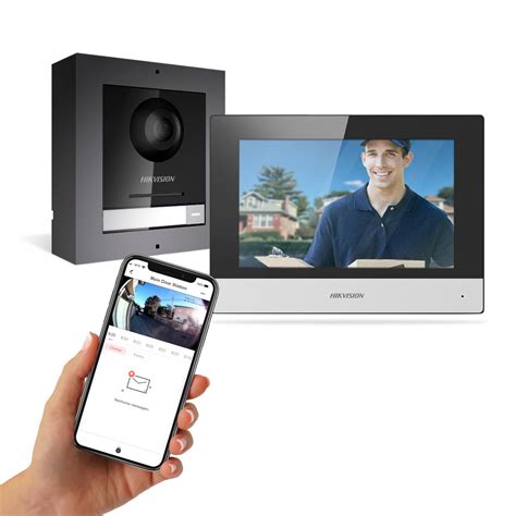 Hikvision IP Intercom Video Kit System 7 Inch Colorful TFT Screen Built In Loudspeaker