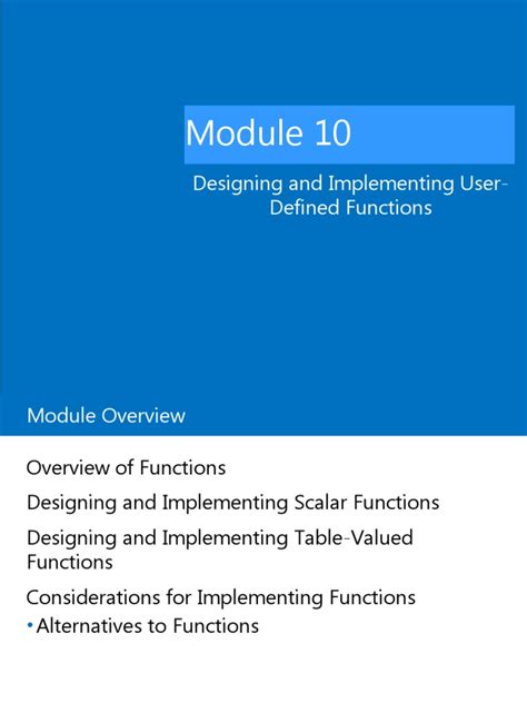 Designing And Implementing User Defined Functions Pdf Subroutine
