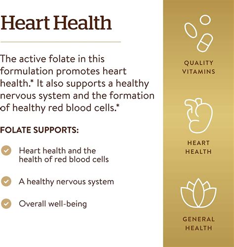 Solgar Folate 1000 Mcg Dfe Tablets 120 Ct 1666 Mcg Bio Active Metafolin Heart Health Vegan