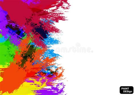 Abstract Vector Splatter Colorful Background Design Illustration