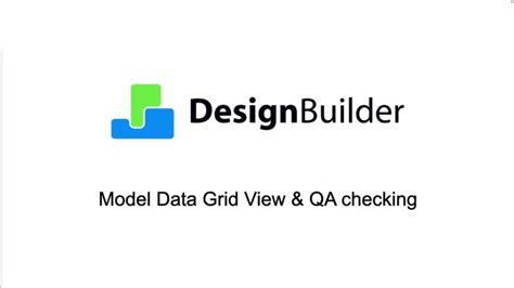 designbuilder software on linkedin 301 model data grid view and qa checking