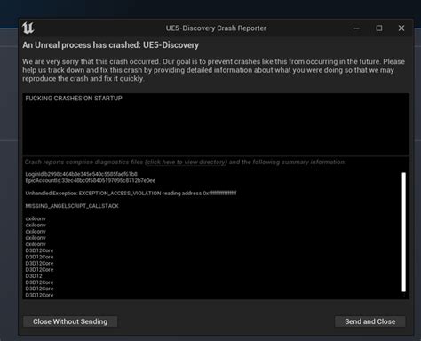 Has Anyone Found A Way Out Of Missing Angelscript Callstack I Played