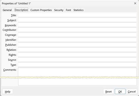 Libreoffice 242 Will Include Additional Meta Data Fields For Documents