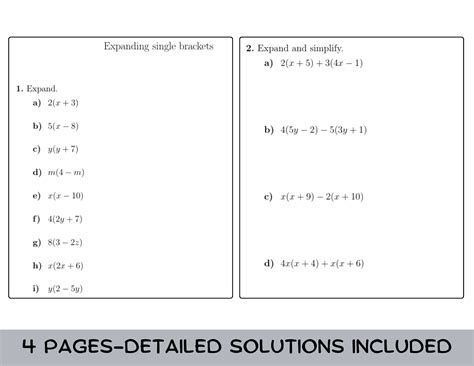 8th Grade Algebra With Brackets Algebra Using Brackets Ppt Download