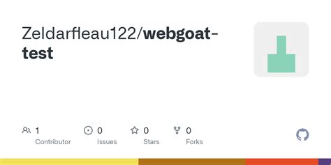 GitHub Zeldarfleau Webgoat Test