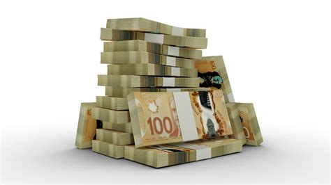 Canadian Money 100 Stack