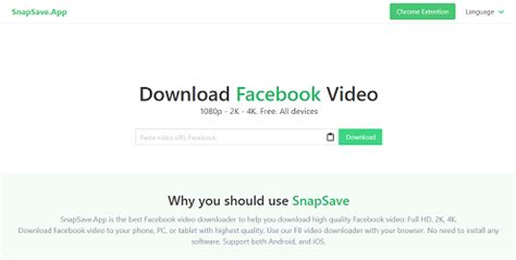 Facebook Video Download Facebook下载 Full Hd 1080p Snapsave